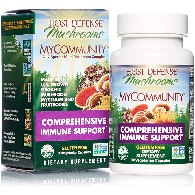 Host Defense, MyCommunity Capsules, Advanced Immune Support, Mushroom ...