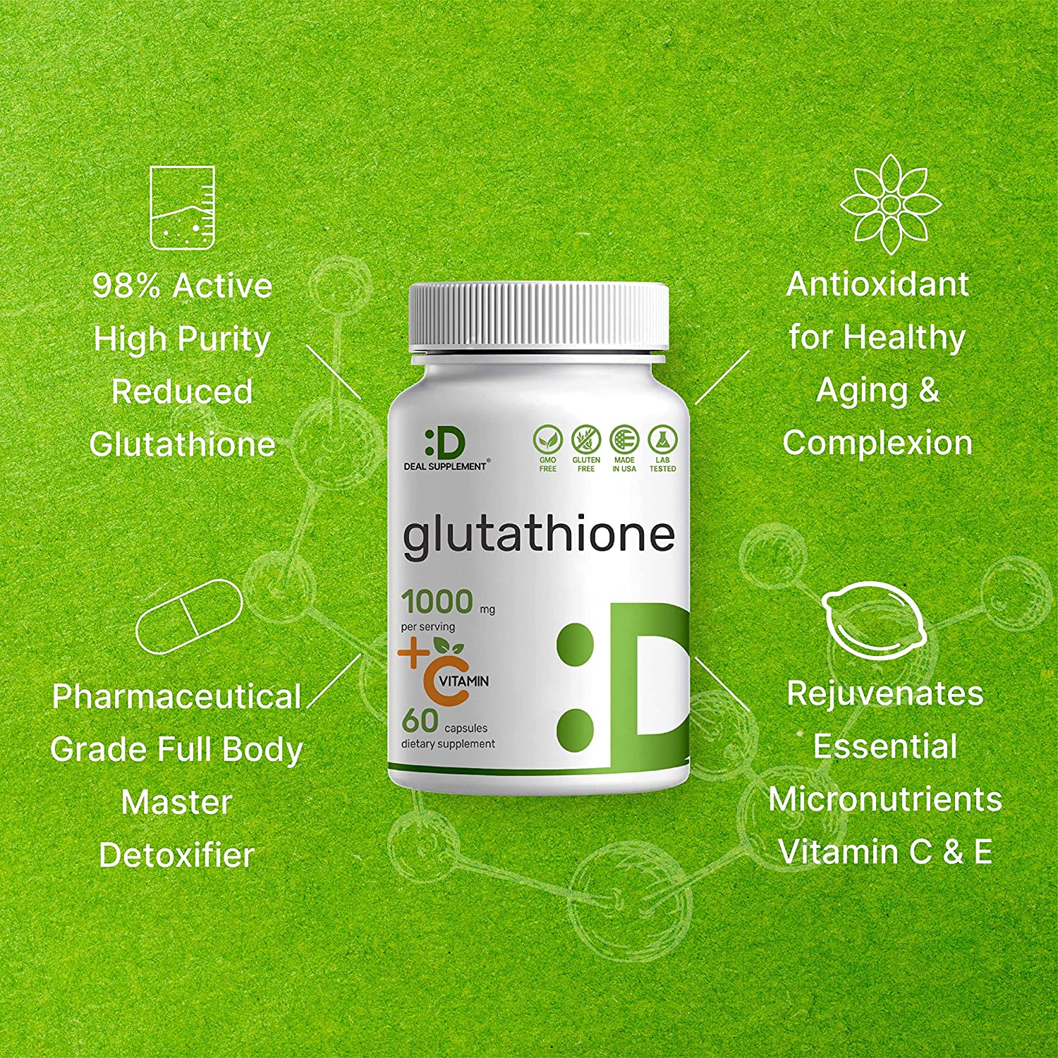 Glutathione Supplement in Kenya - contains Vit C and Active Reduced ...